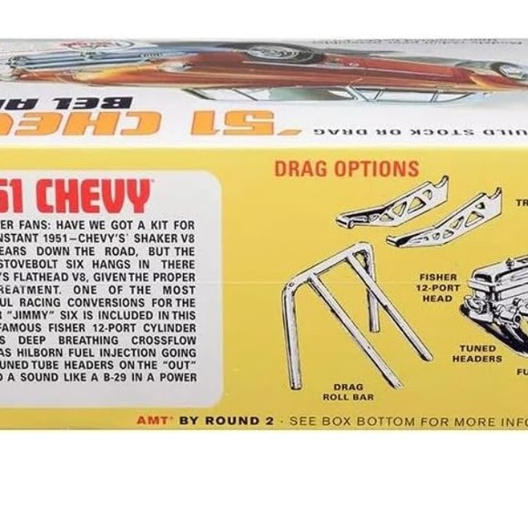 Amt | Toys | Amt Skill 2 Model Kit 951 Chevrolet Bel Air 2in1 Kit Retro ...